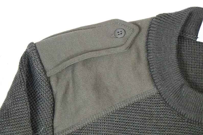 Authentic French OD Green Woodland Combat Field Sweater Round - Etsy