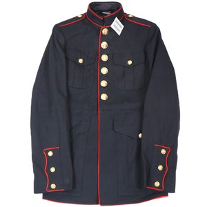 Authentic U.S Marine Corp USMC Dress Blue Jacket Coat DSCP Crown ...