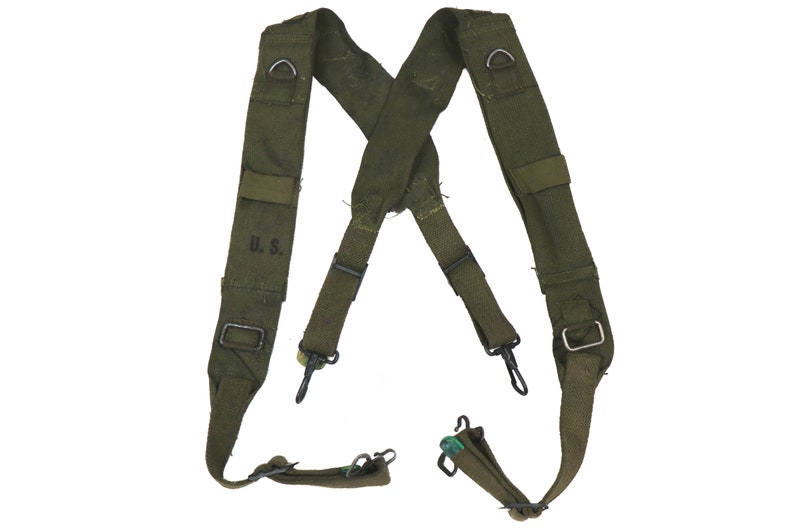 Authentic U.S Army WWII Korean War M1945 Field Pack Suspenders M-45 ...