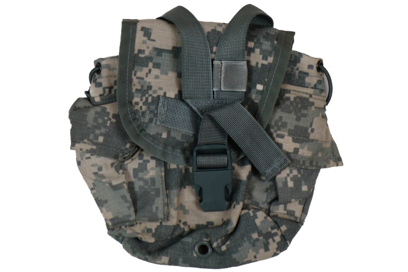 Authentic U.S Army 1 Quart General Purpose Canteen Pouch Molle II ACU ...