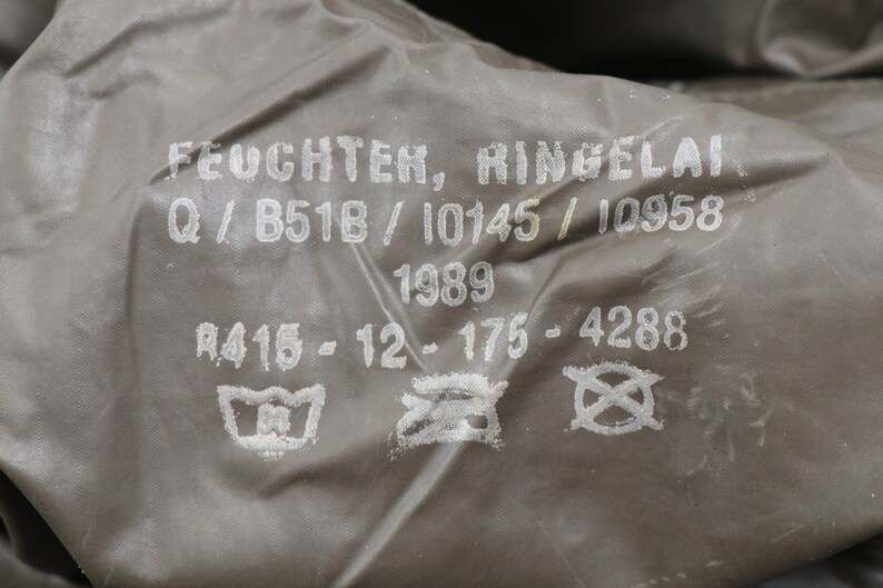 Authentic German Army Moleskin Wet Weather Poncho Waterproof Bundeswehr ...