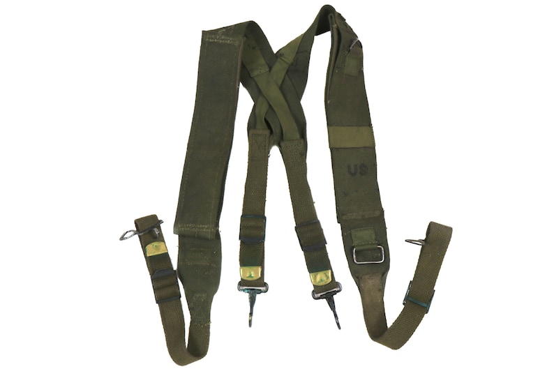Authentic U.S Army WWII Korean War M1945 Field Pack Suspenders M-45 ...