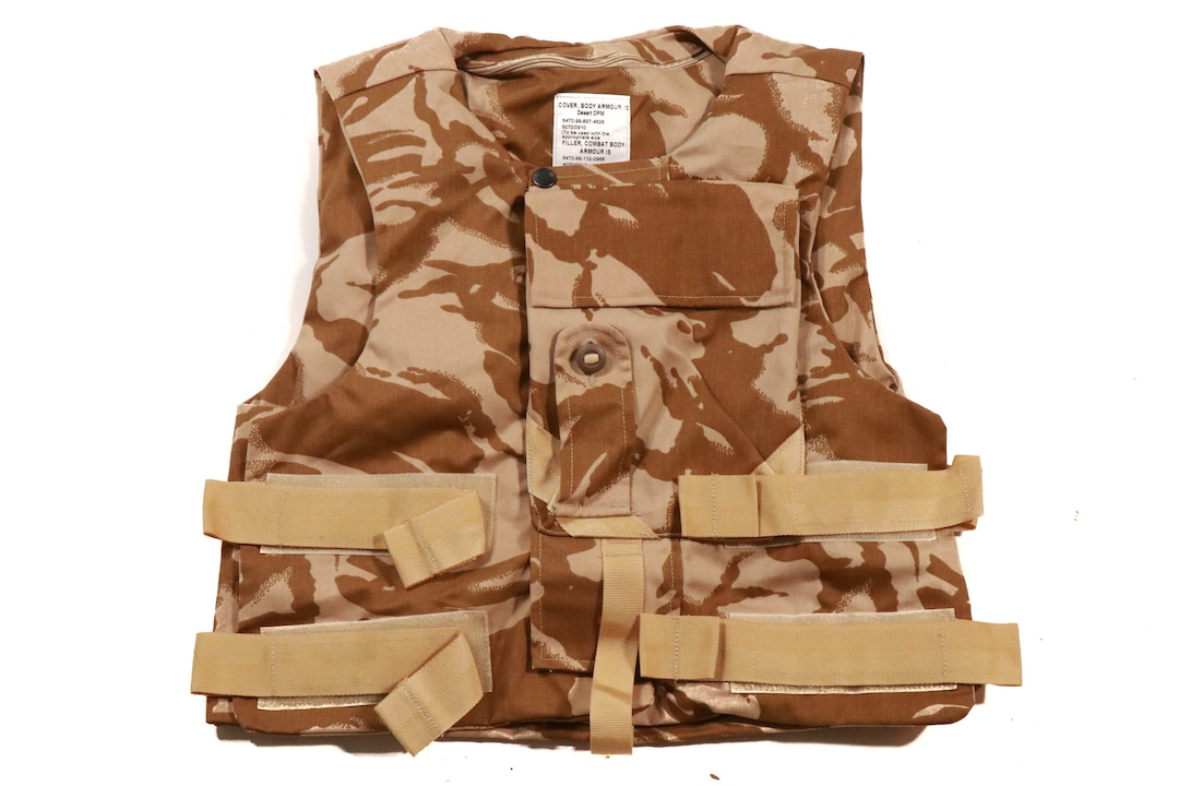 Authentic British Army Desert DPM Plate Carrier Vest Cover Great ...
