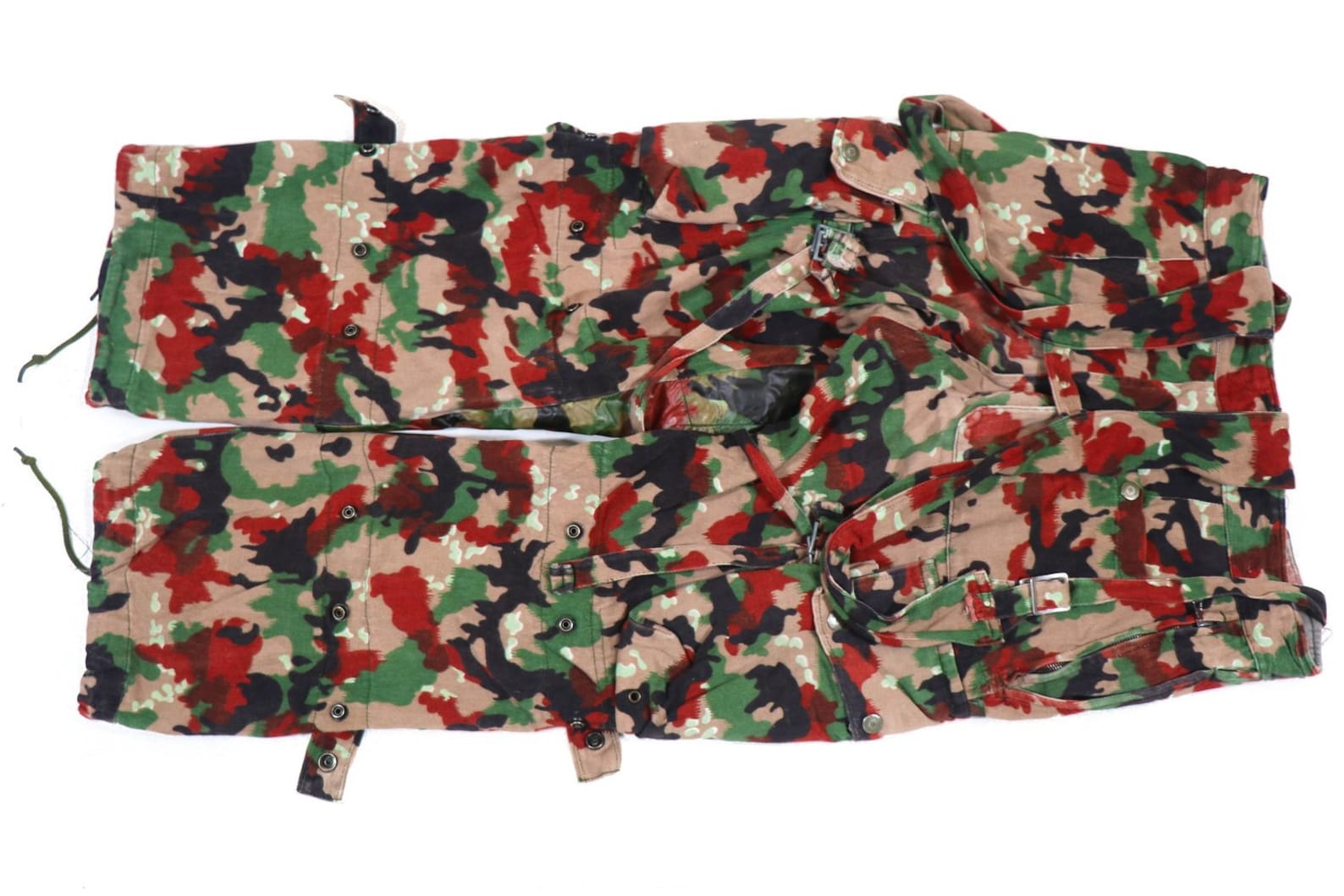 Authentic Swiss Army M70 Alpenflage Field Pants With Suspenders ...