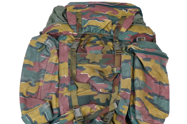 Authentic Belgian Jigsaw M90 Field Pack Rucksack Backpack Puzzle Camo ...