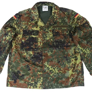 Authentic German Army Flecktarn Jacket Bundeswehr Camo Military Surplus ...