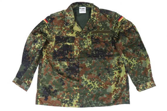 Authentic German Army Flecktarn Jacket Bundeswehr Cam… - Gem