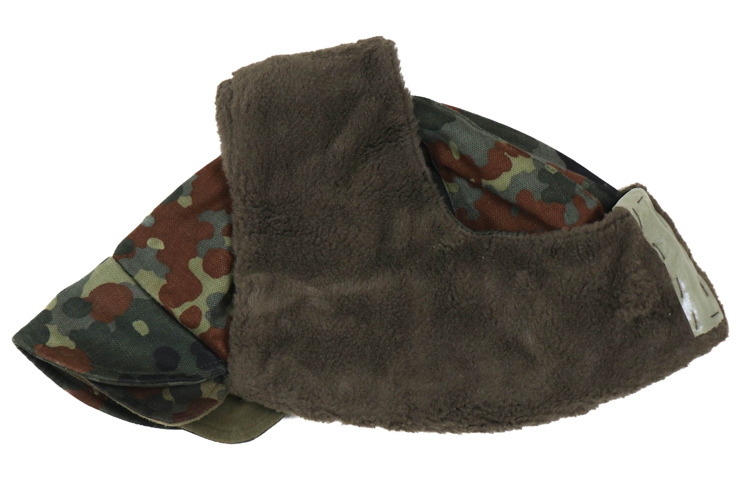 Authentic German Army Flecktarn Winter Hat Bundeswehr Camo Military ...