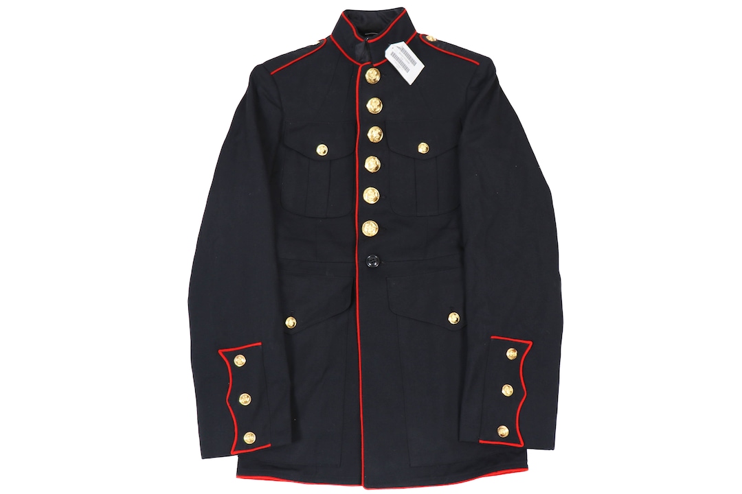 Authentic U.S Marine Corp USMC Dress Blue Jacket Coat DSCP Crown ...