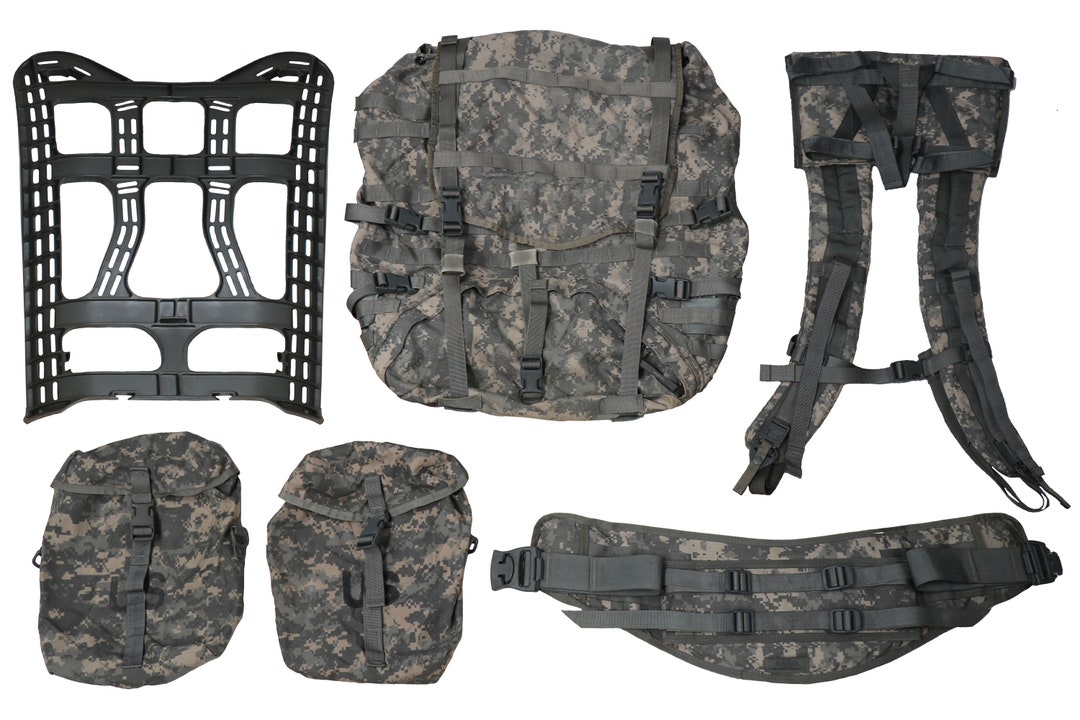 Authentic U.S Army Large Rucksack Complete ACU UCP Digital Camo Molle ...