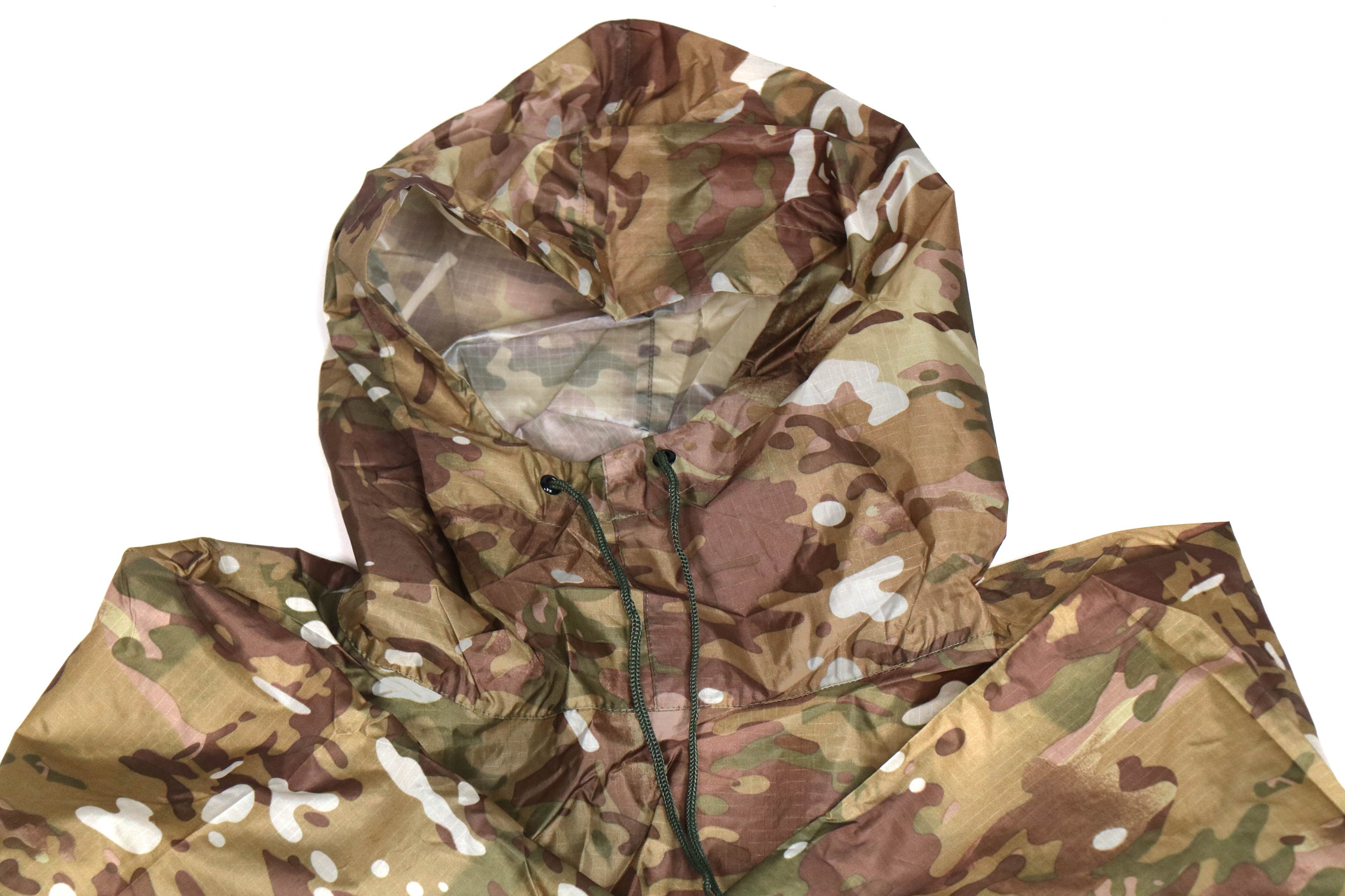 Woobie Gear Hooded Poncho Multicam OCP Woodland Desert Rain Fly Coat ...