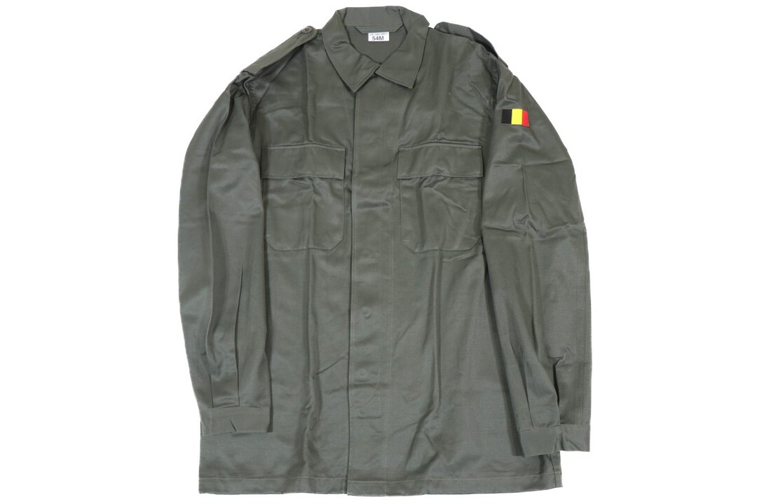 Authentic Belgian Army Field Shirt Camo Military Surplus Uniform ...