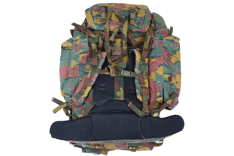 Authentic Belgian Jigsaw M90 Field Pack Rucksack Backpack Puzzle Camo ...