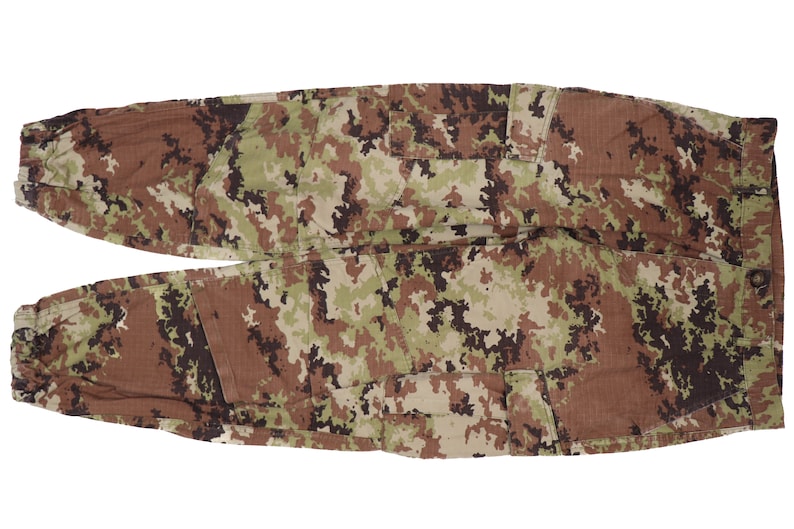 Authentic Italian Army Vegetato Camo Combat Field Pants Trousers ...
