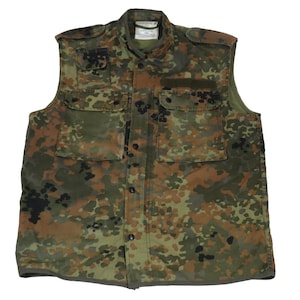 Authentic German Army Flecktarn Vest Bundeswehr Camo Military Surplus ...