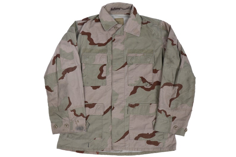 Authentic US Army 3 Color Desert DCU Field Jacket 3 Color Desert Camouflage Military Surplus ...