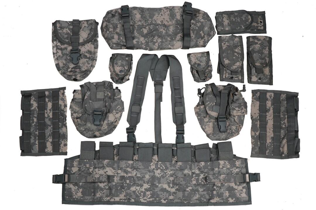 Authentic U.S Army Rifleman Set System ACU UCP Digital Camo Molle II ...