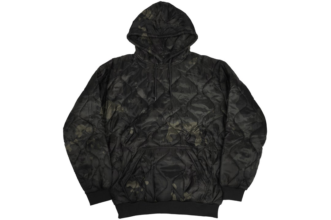 Gear Rack Woobie Hoodie OCP Black Pullover Black Camo Woodland Jacket ...