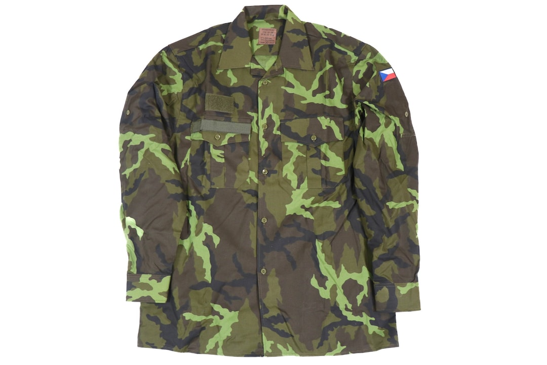 Authentic Czech Army M95 Woodland Camo Combat Field Shirt Jacket ...