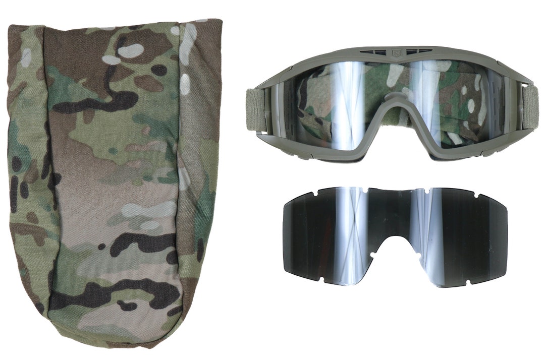 Revision ESS Ballistic Helmet Goggles Multicam OCP APEL Desert Locust ...