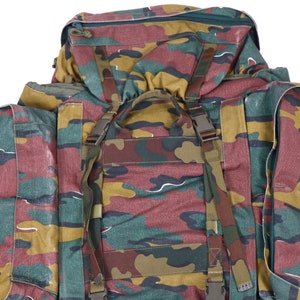 Authentic Belgian Jigsaw M90 Field Pack Rucksack Backpack Puzzle Camo ...