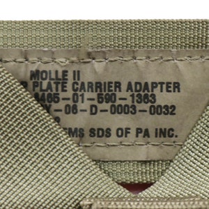 Authentic U.S Army Molle II Tactical Assault Panel TAP Plate Carrier ...