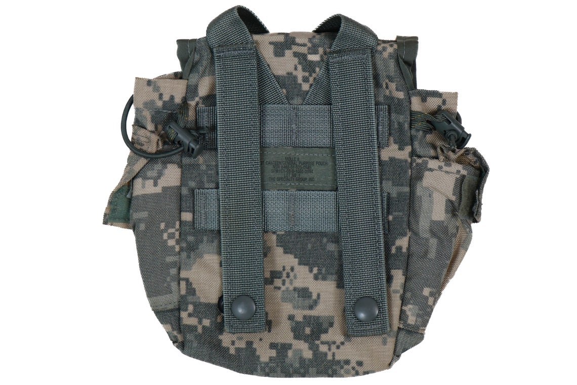 Authentic U.S Army 1 Quart General Purpose Canteen Pouch Molle II ACU ...