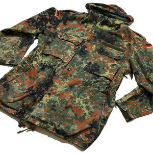 Authentic German Army Flecktarn Parka Bundeswehr Camo Military Surplus ...