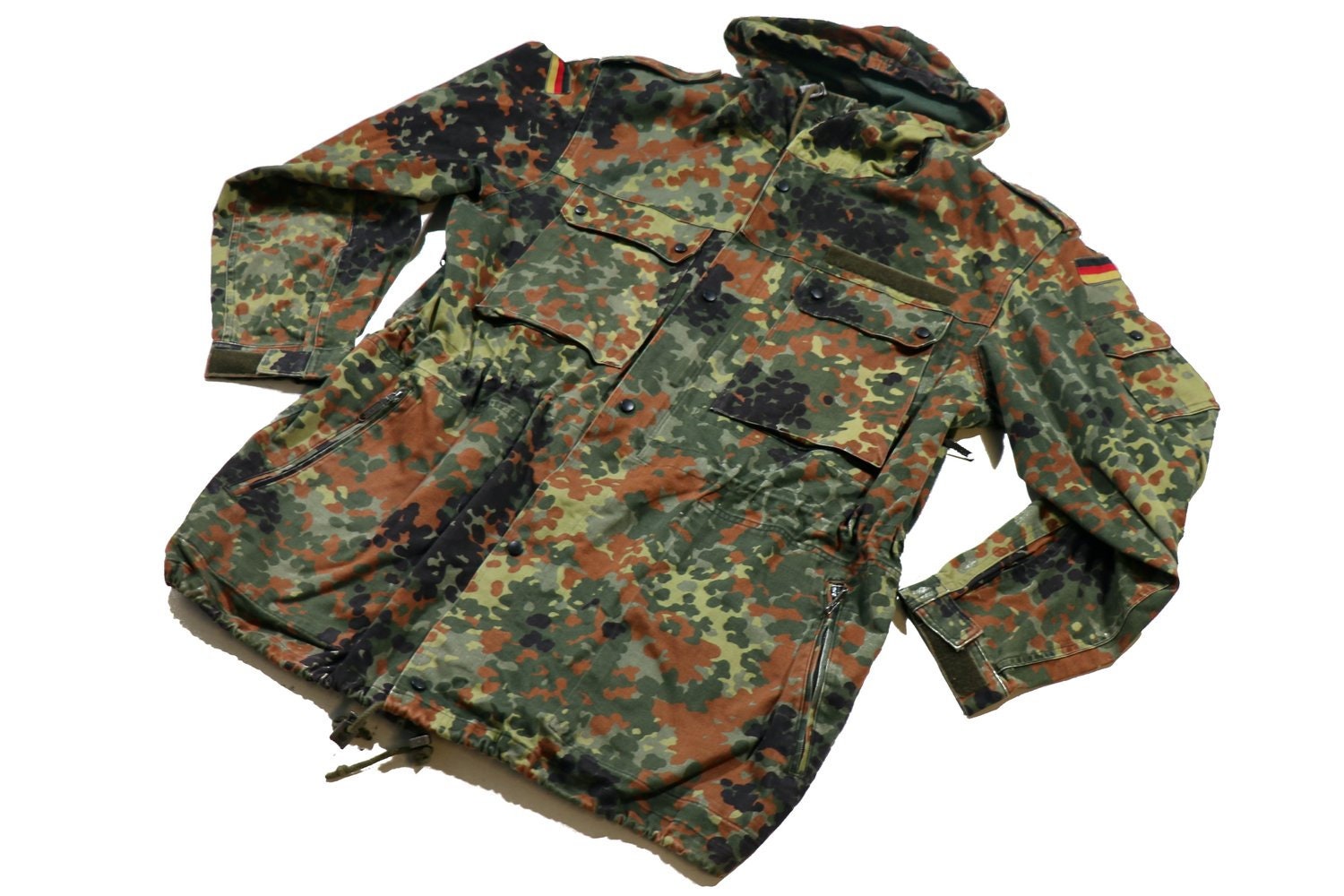 Authentic German Army Flecktarn Parka Bundeswehr Camo Military Surplus ...