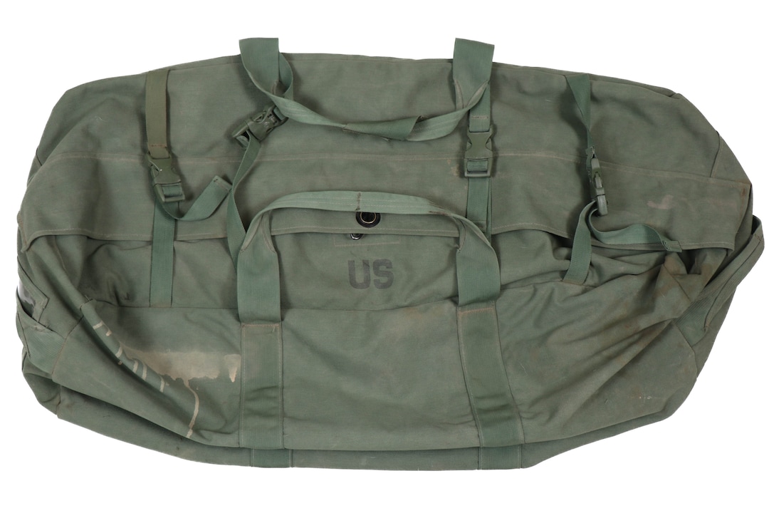 Authentic U.S Army OD Green Improved Military Duffle Bag Zippered US ...
