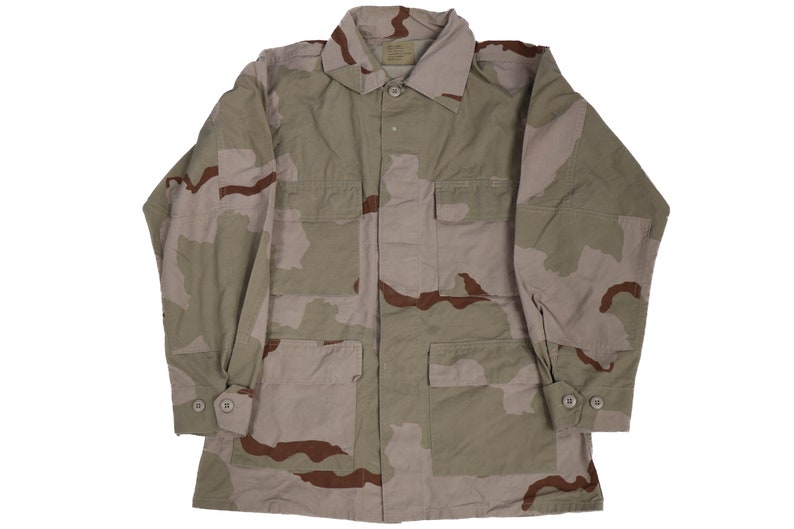 Authentic US Army 3 Color Desert DCU Field Jacket 3 Color Desert Camouflage Military Surplus ...