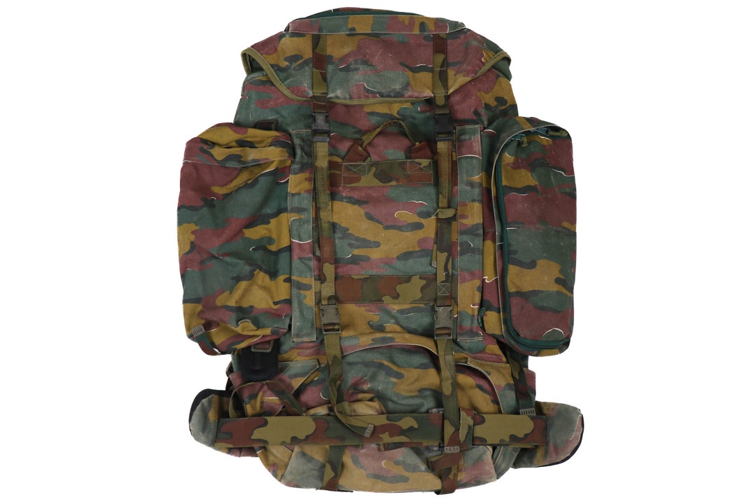Authentic Belgian Jigsaw M90 Field Pack Rucksack Backpack Puzzle Camo ...