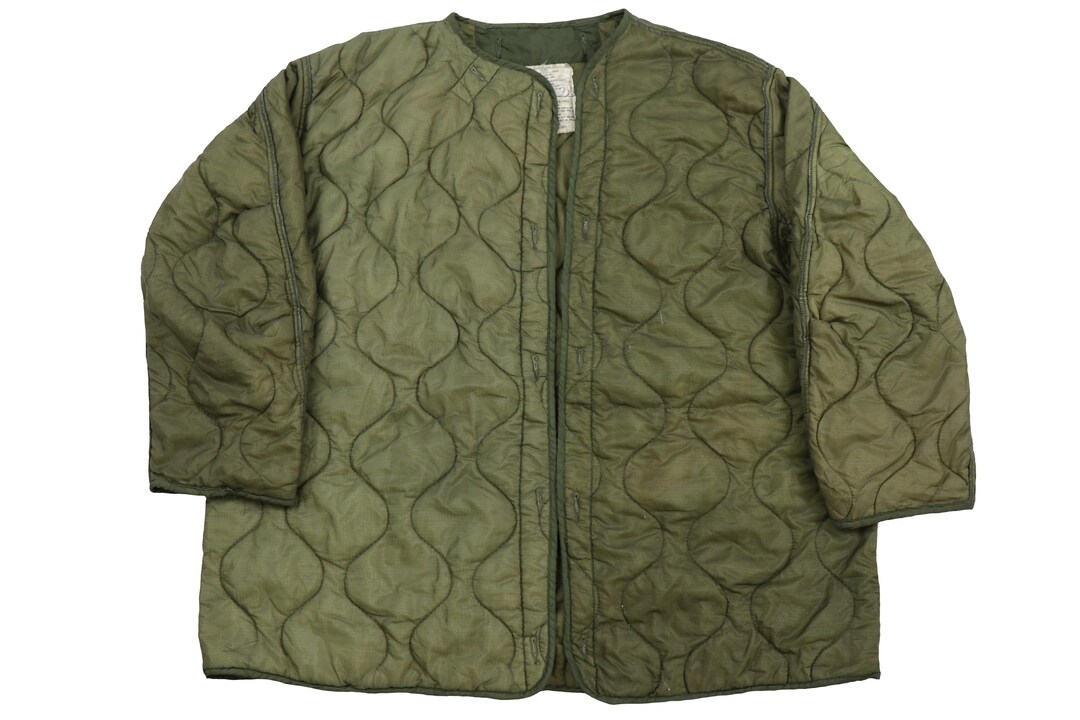 Authentic U.S Army OD Green Extreme Cold Weather Parka Liner Jacket ...
