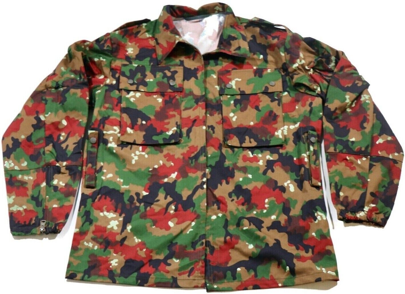 Authentic Swiss Army M83 Alpenflage Field Jacket Camouflage Uniform M70 ...