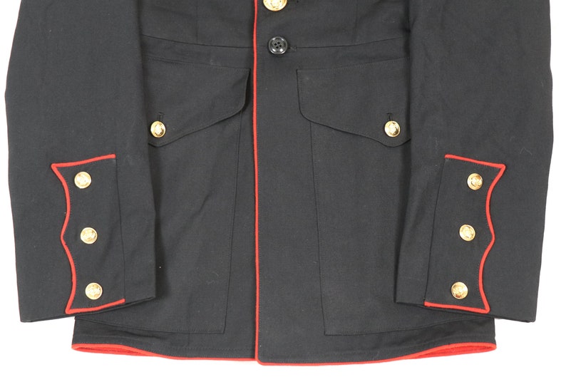 Authentic U.S Marine Corp USMC Dress Blue Jacket Coat DSCP Crown ...