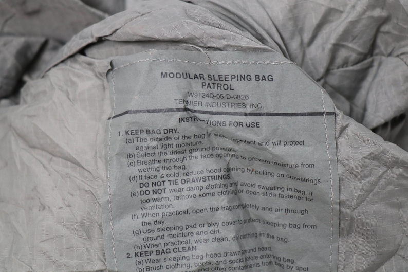 Authentic U.S Army Modular Patrol Sleeping Bag Foliage Green ACU UCP ...