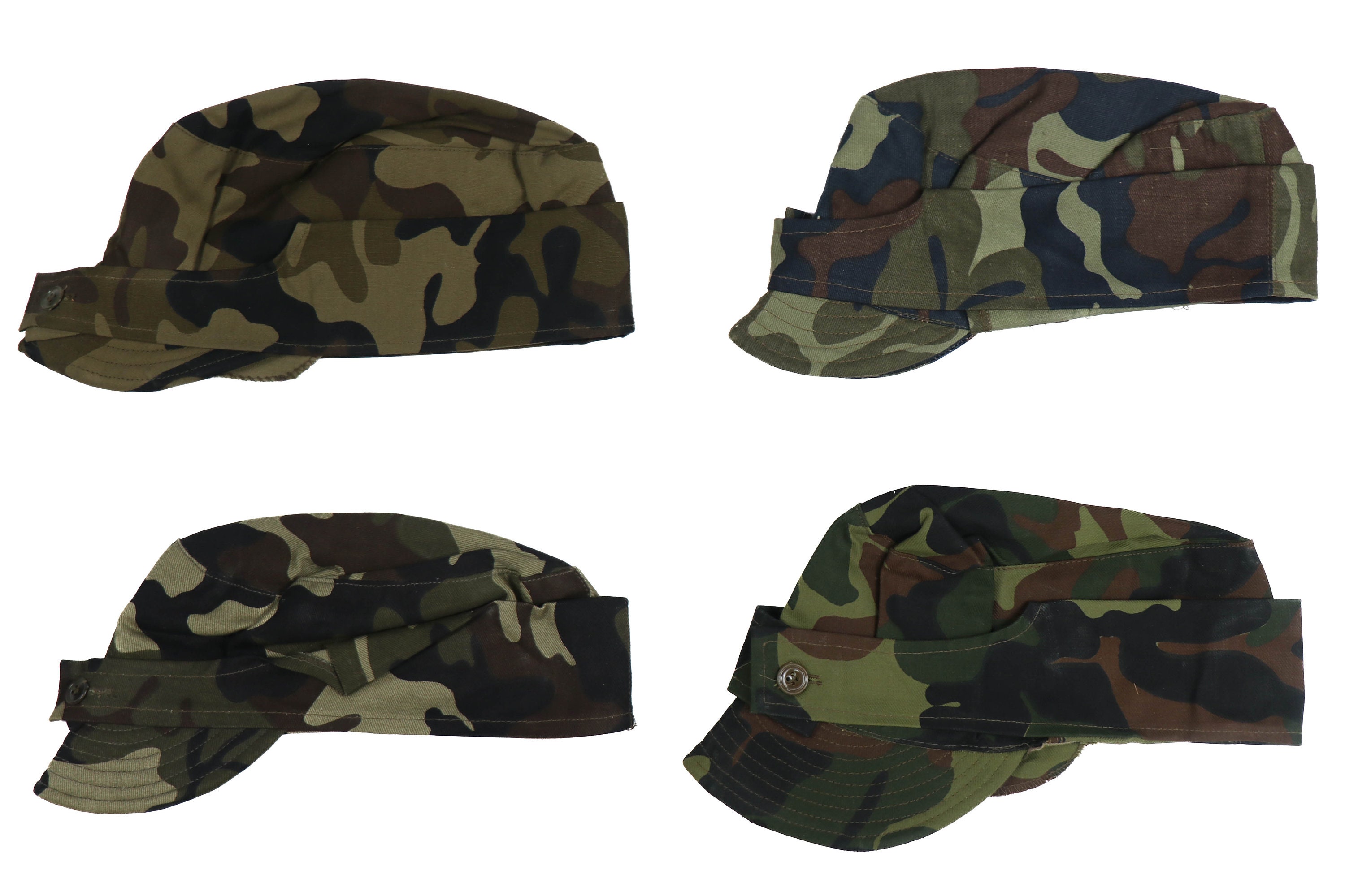 Authentic Romanian Army M1990 Field Cap / Hat Leaf Woodland Moldova M93 ...