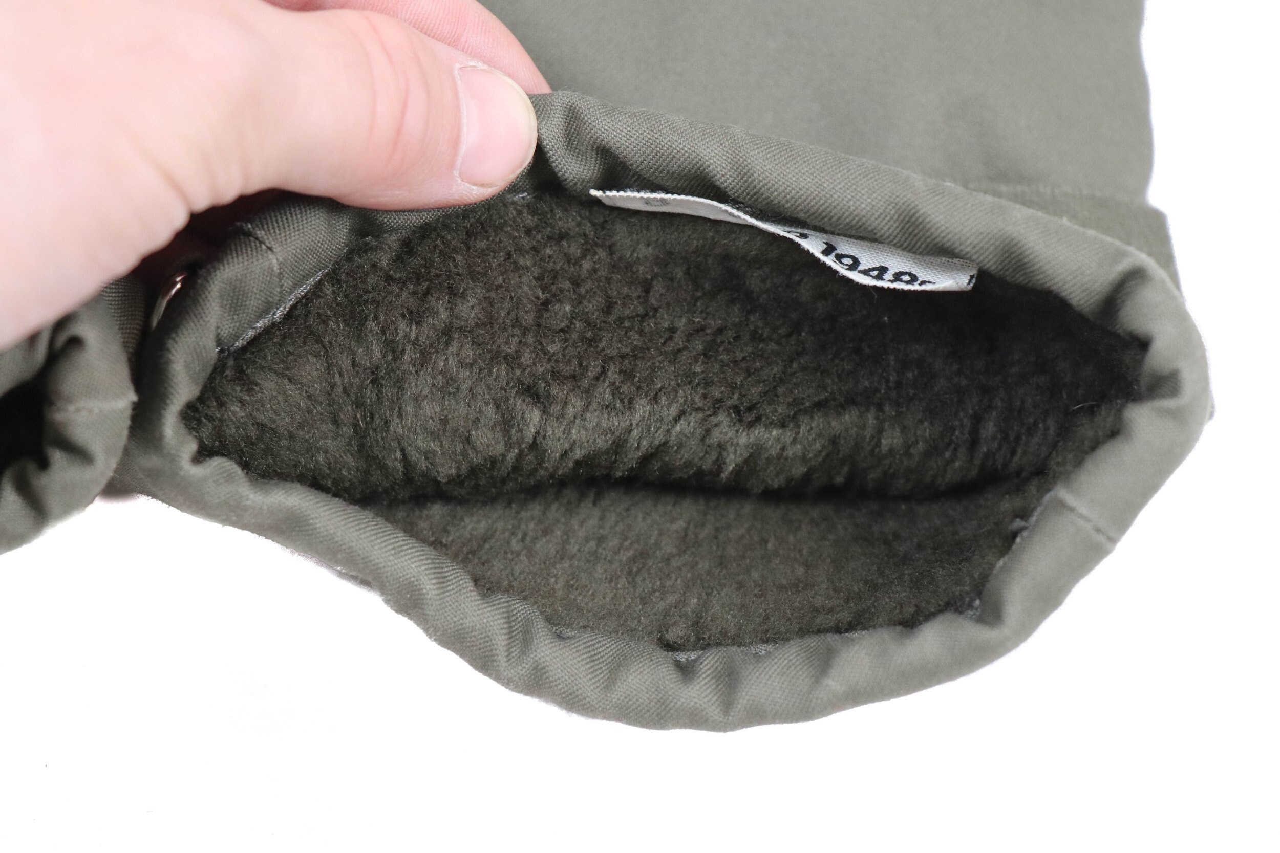 Authentic German Army Moleskin Grey Winter Gloves Bundeswehr Cold ...