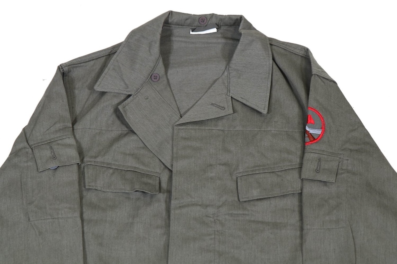 Authentic East German Army Kampfgruppen Field Jacket NVA DDR OD Summer ...