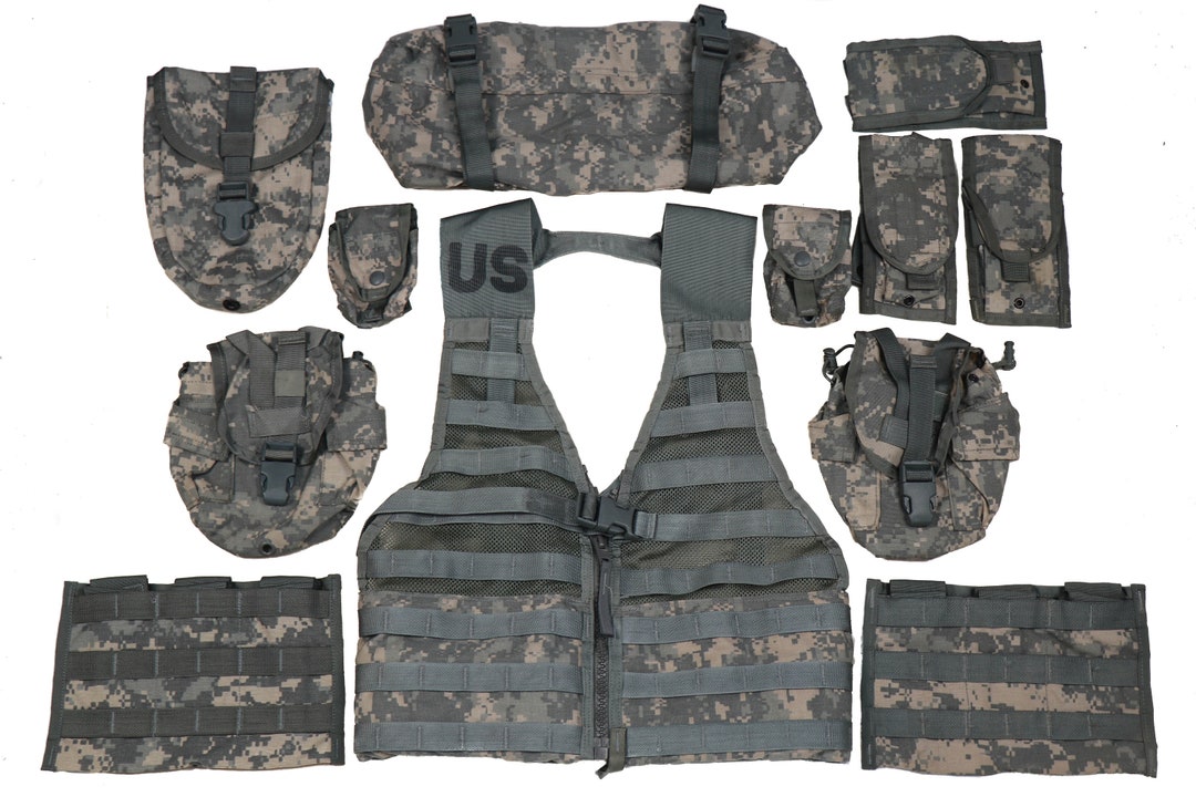 Authentic U.S Army Rifleman Set System ACU UCP Digital Camo Molle II ...