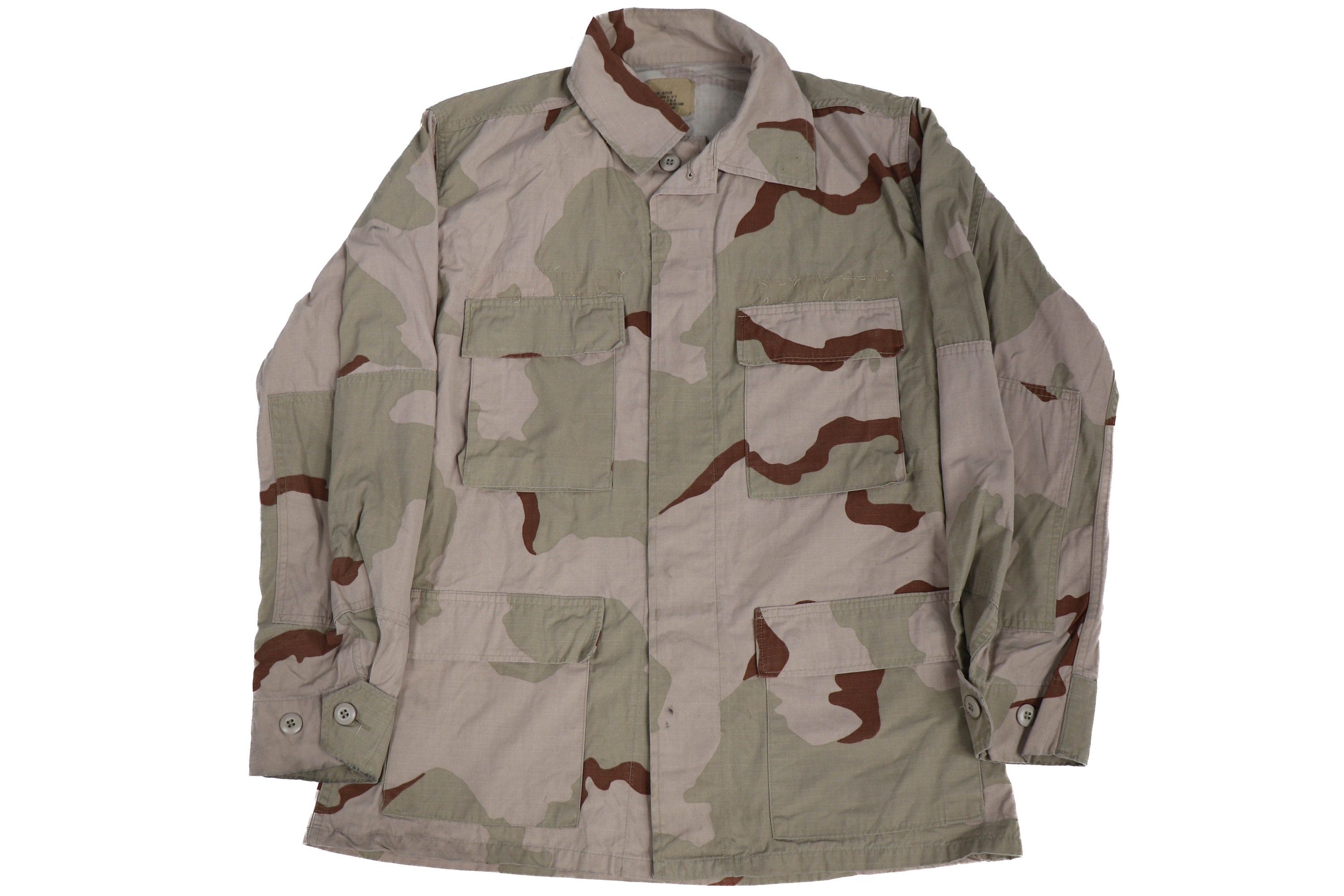 Authentic US Army 3 Color Desert DCU Field Jacket 3 Color Desert Camouflage Military Surplus ...
