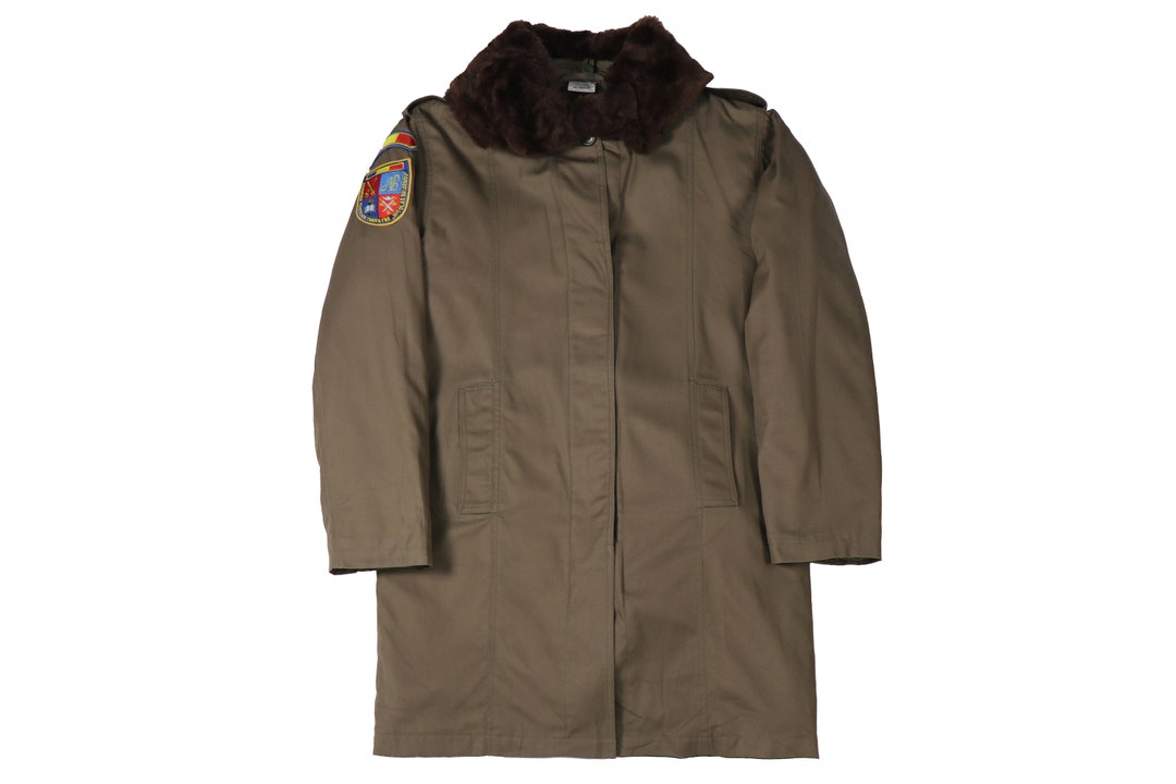 Authentic Romanian Army Brown Camo Winter Parka With Liner Military ...