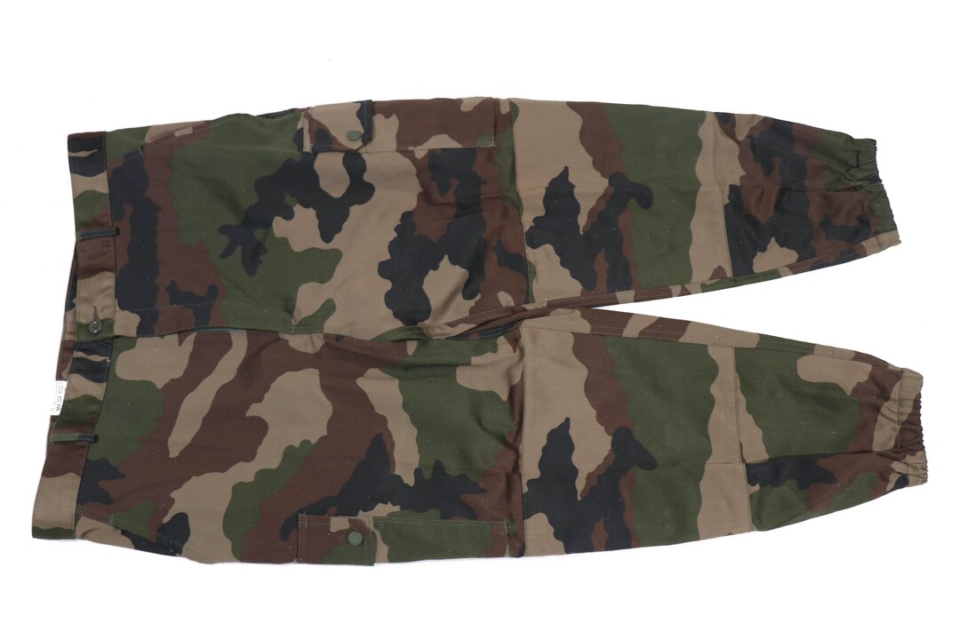 Authentic French CCE Woodland Camo Combat Field Pants Uniform F2 France ...