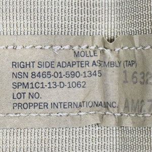 Authentic U.S Army Molle II Tactical Assault Panel TAP Right Side ...
