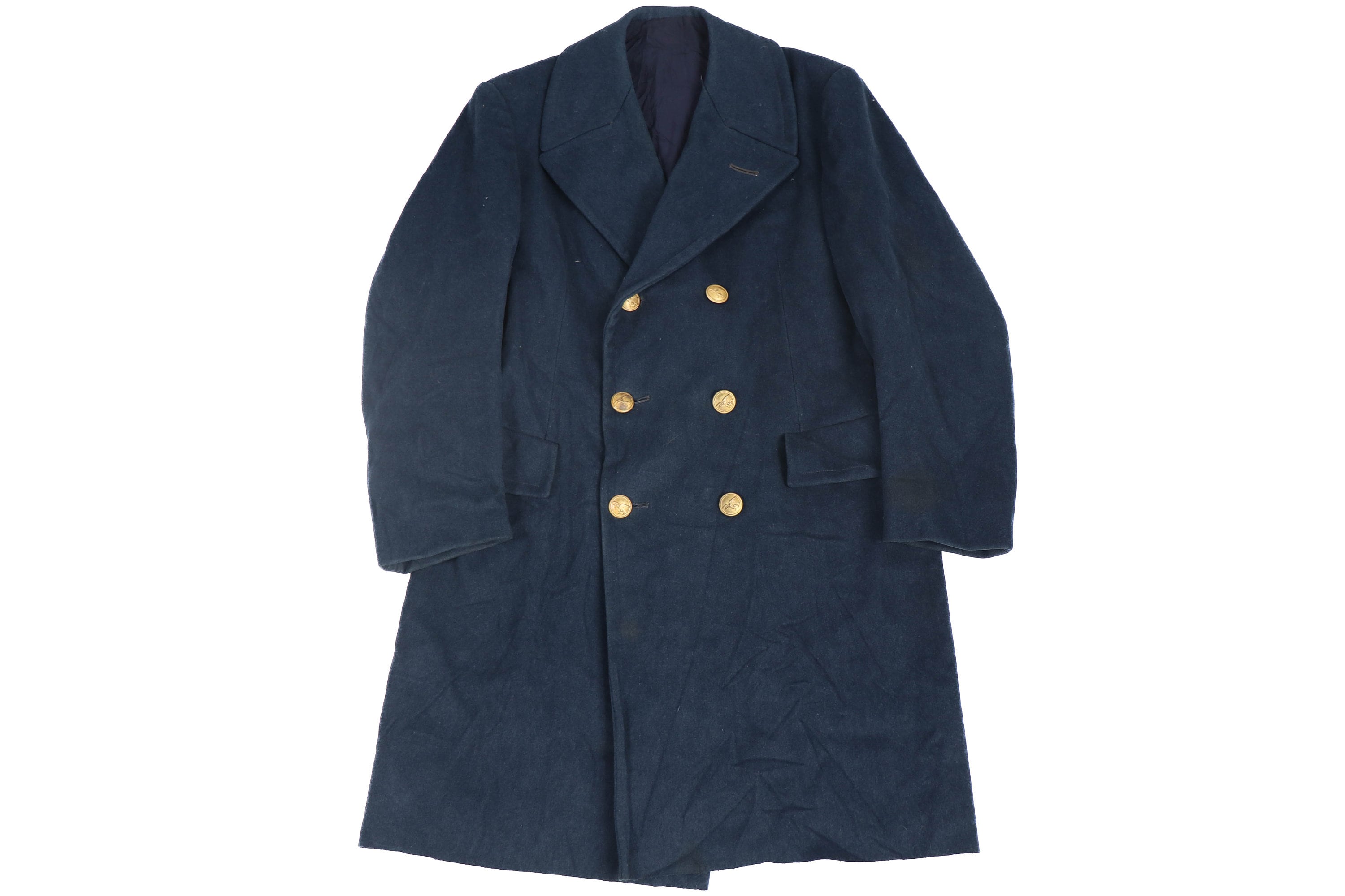 Authentic Italian Air Force Blue Great Coat Trench Coat Over Jacket ...