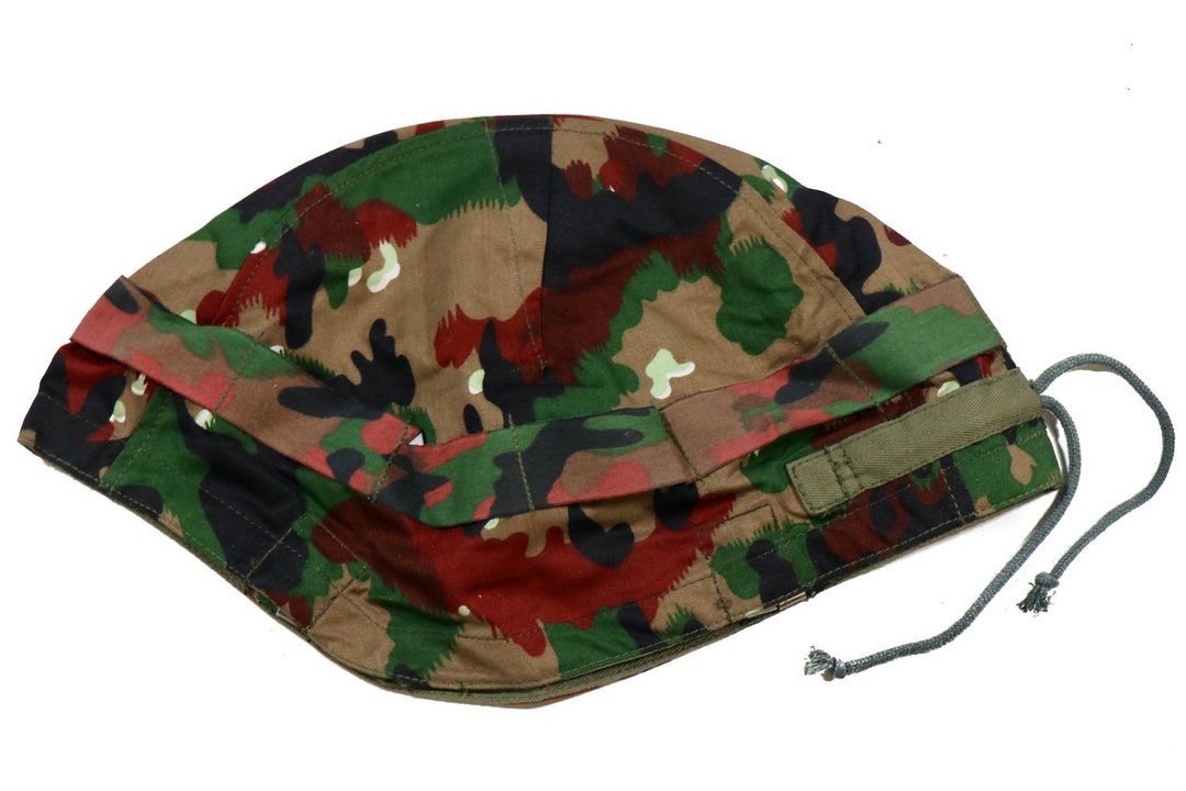 Authentic Swiss Army M71 Alpenflage Helmet Cover Camouflage Uniform M83 ...