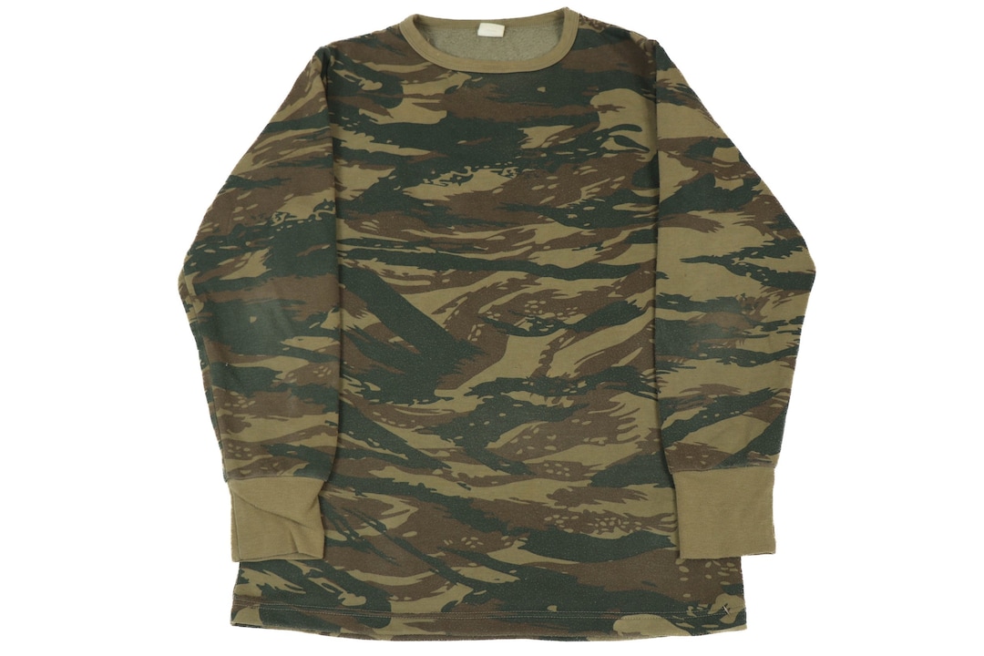 Authentic Greek Army Field Lizard Camo Pullover Fleece Green Jacket ...