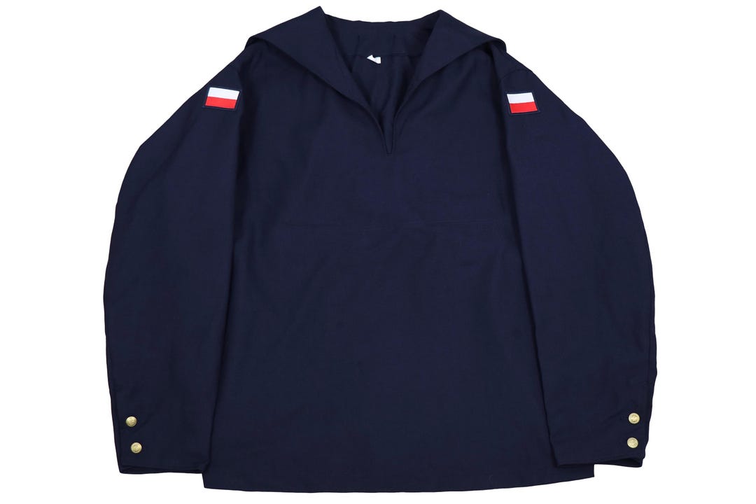 Authentic Polish Navy Middy Jacket / Shirt Naval Sailor Military ...