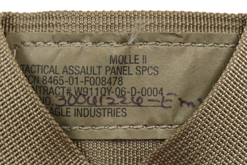Authentic U.S Army Molle II Tactical Assault Panel TAP Plate - Etsy