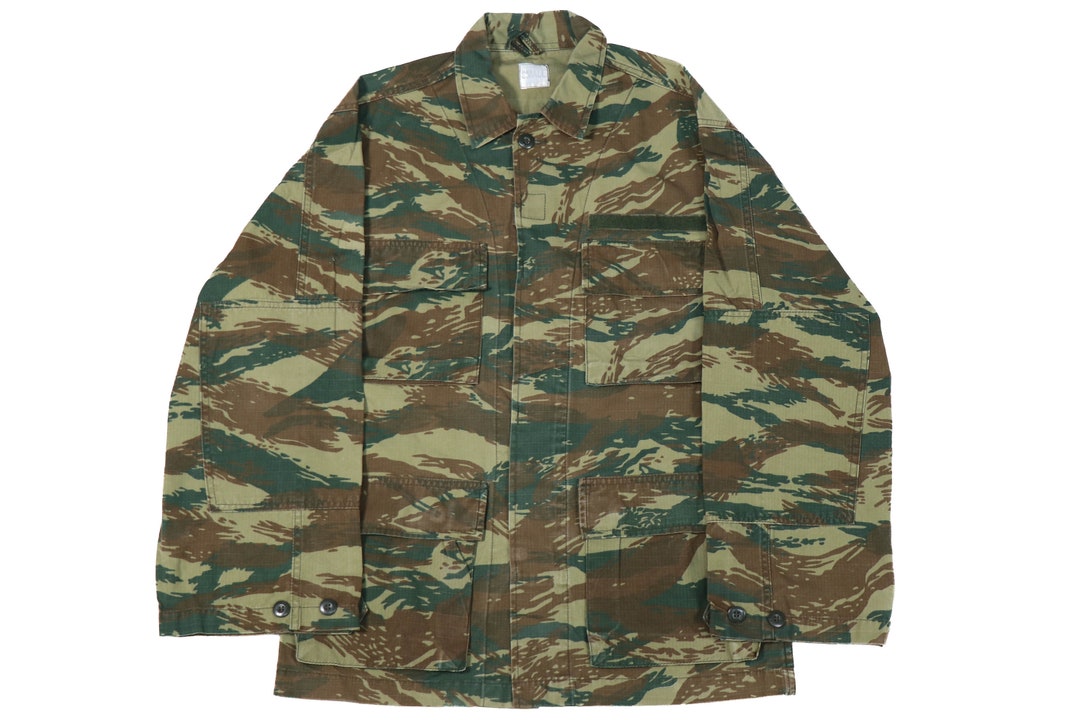 Authentic Greek Army Field Lizard Camo Jacket Shirt Parka Army Surplus ...